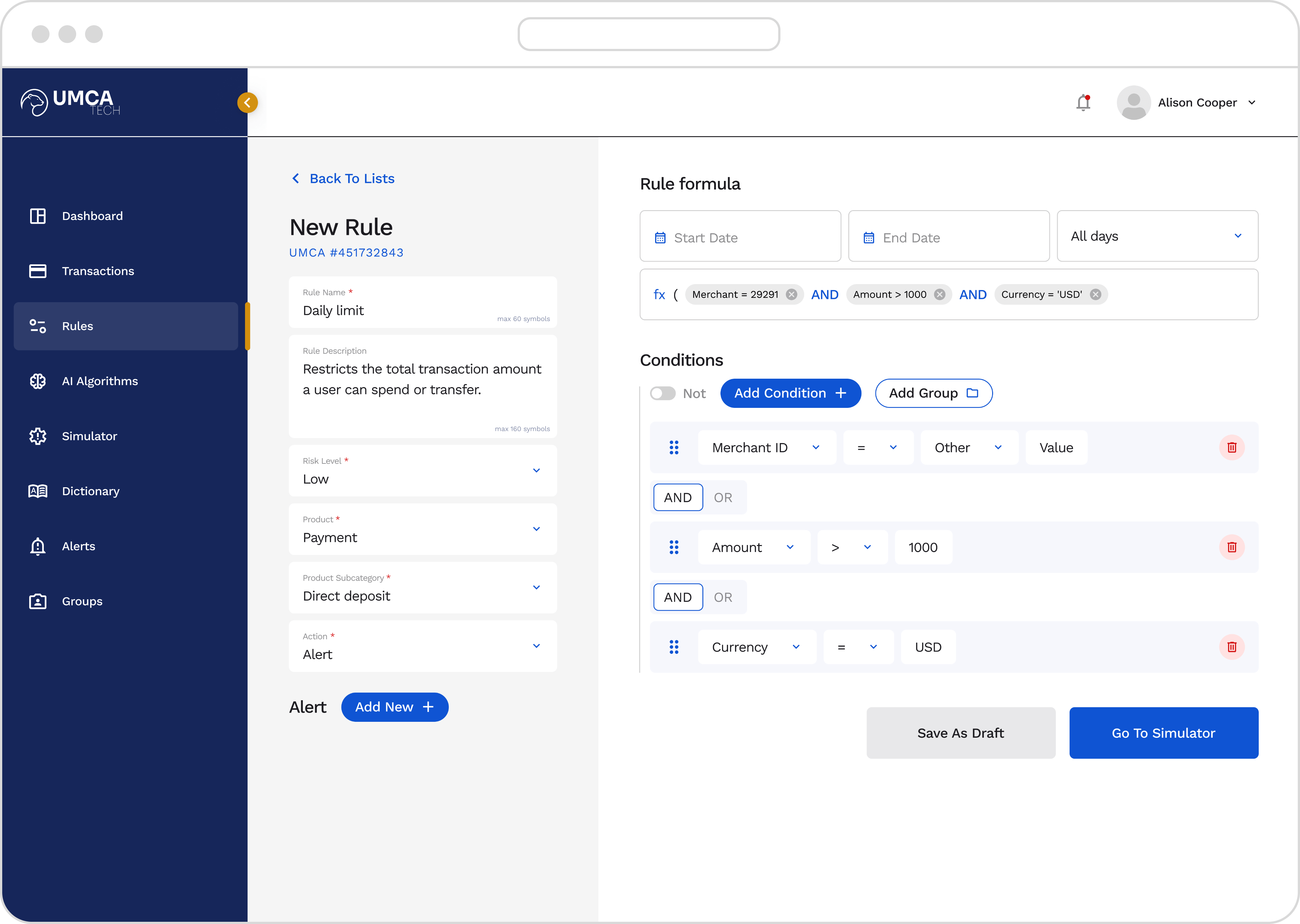 Financial Fraud Prevention - UMCA Technologies